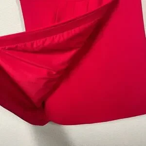 Club Monaco | Dresses | Club Monaco 6 Mini Shift Dress Red Pleated Wrap ...